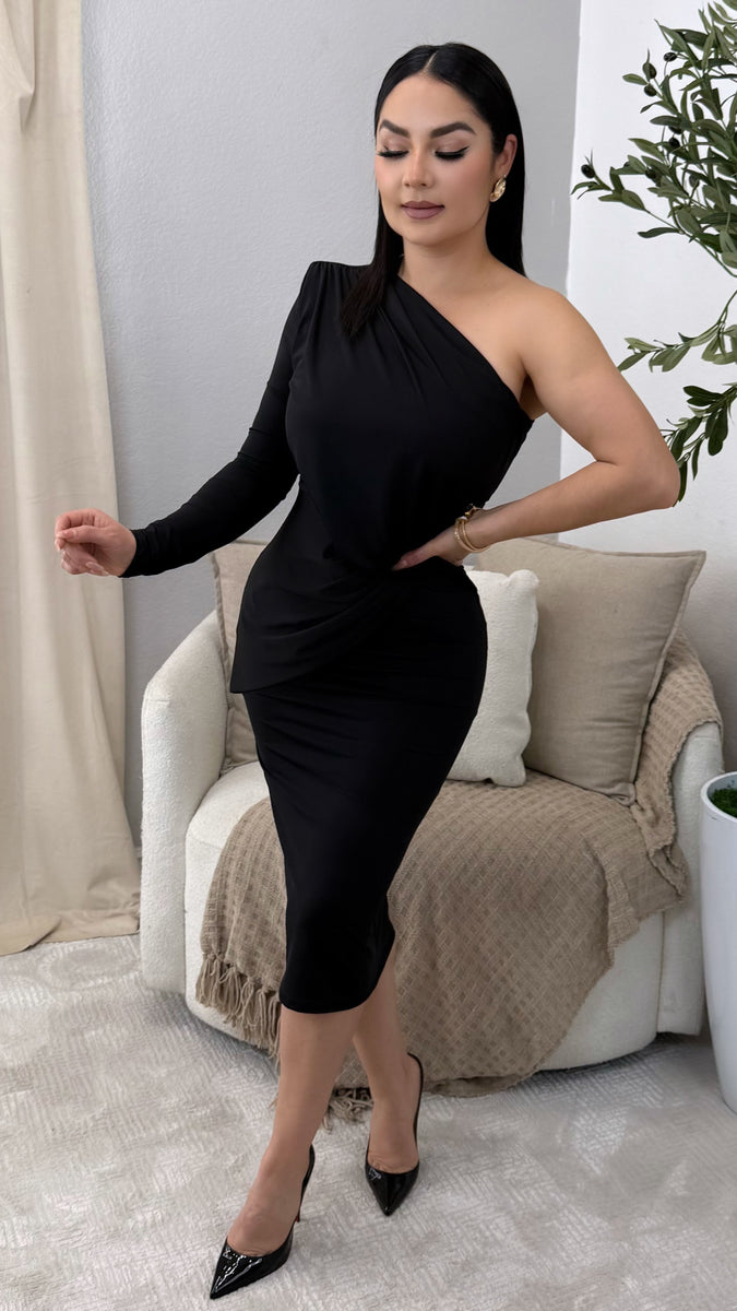 ALIEDA BLACK DRESS – Anethsboutique1